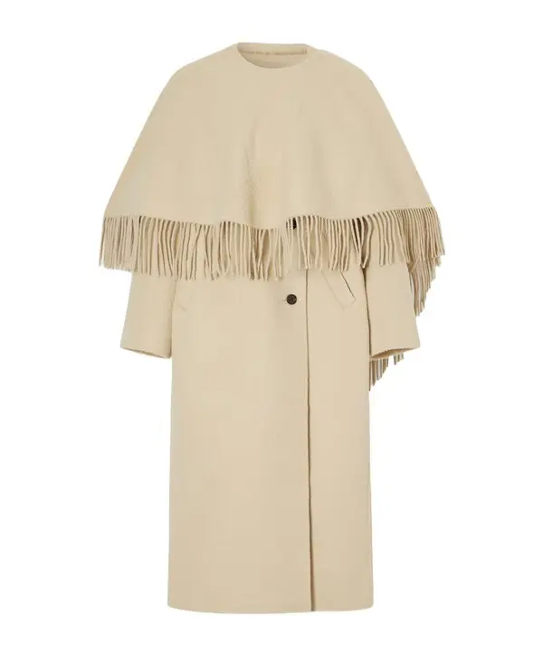 RÓHE Fringed Wool Coat