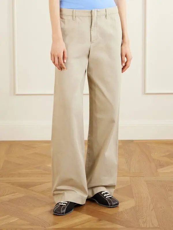 Still Here Cotton Wide-leg Pants