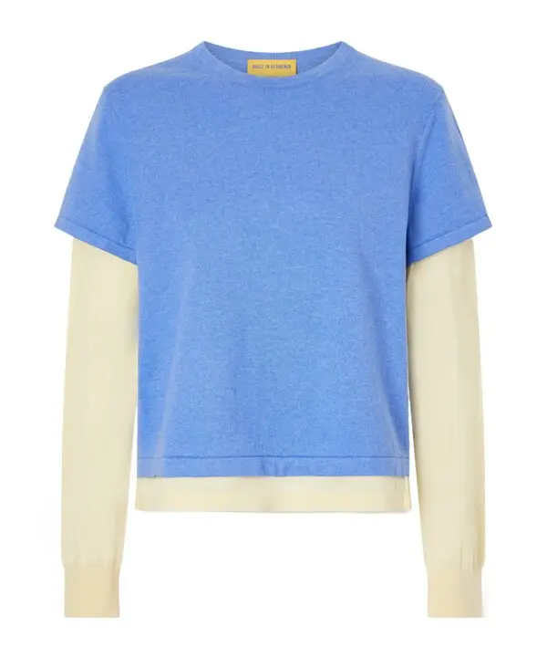 Guest In Residence Lightweight Layered T-shirt - Blue