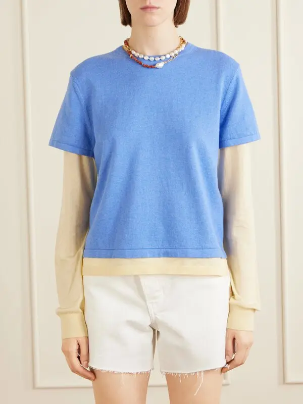 Guest In Residence Lightweight Layered T-shirt