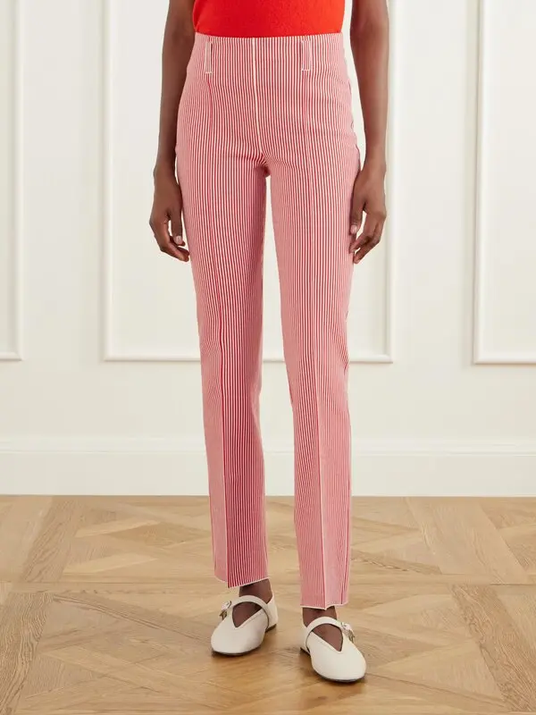 HIGH SPORT Striped Straight-leg Pants