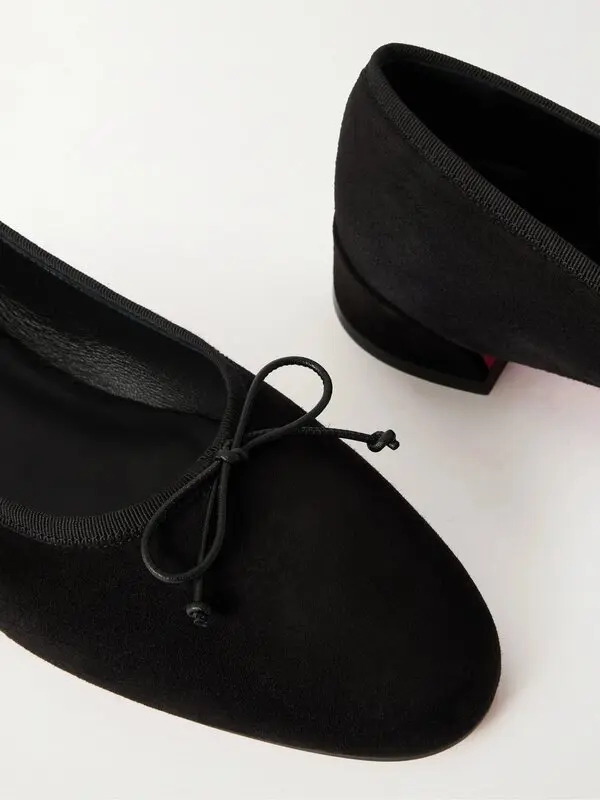 CHRISTIAN LOUBOUTIN Suede Ballet Flats