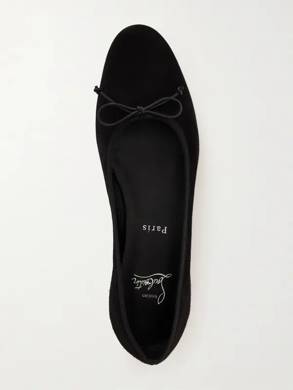 CHRISTIAN LOUBOUTIN Suede Ballet Flats