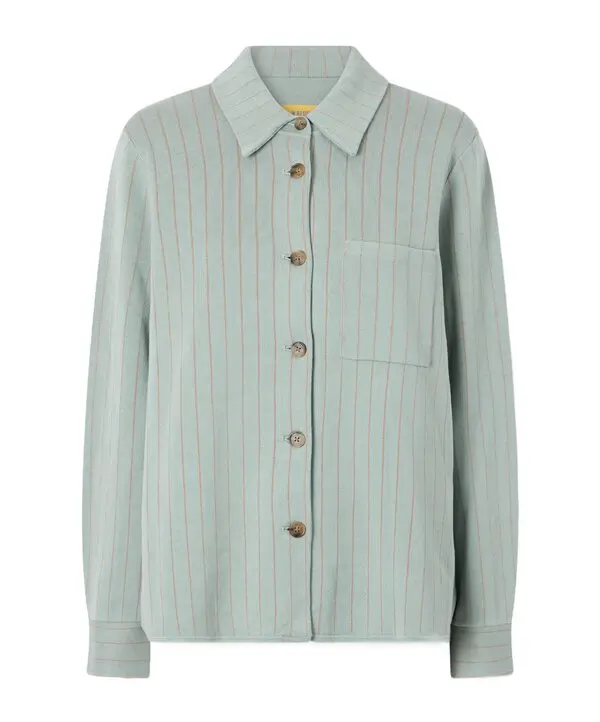 Guest In Residence Knitted Shirt Jacket - Gray