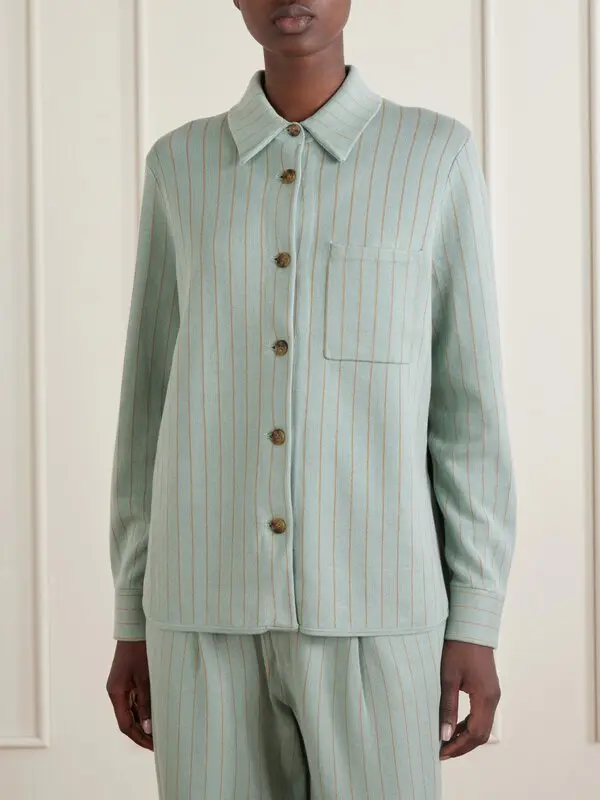 Guest In Residence Knitted Shirt Jacket