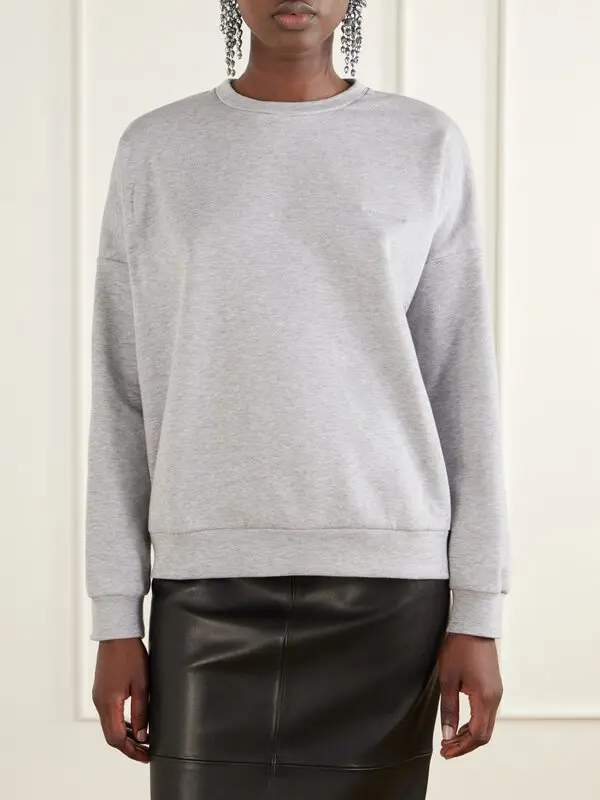 Magda Butrym Cape-effect Draped Jersey Sweatshirt