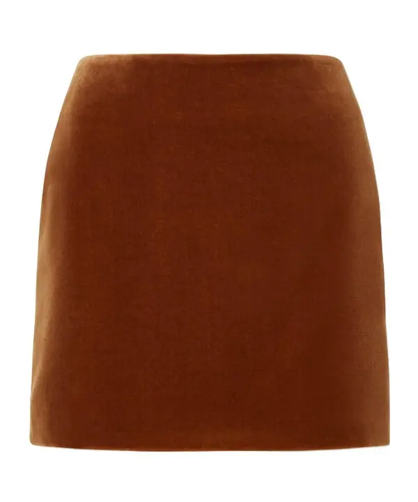 BLAZÉ MILANO Jealousy Cotton-velvet Mini Skirt - No