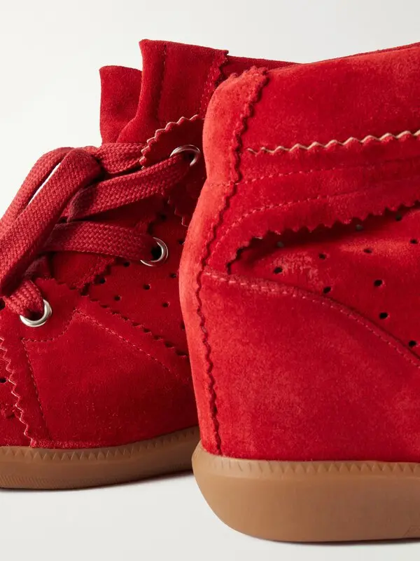 Isabel Marant Étoile Suede Wedge Sneakers