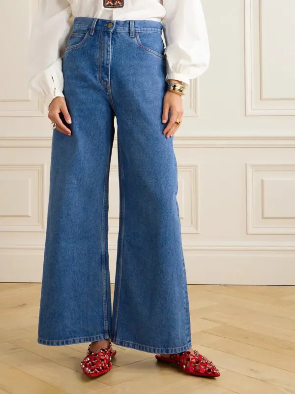 Etro High-waisted Wide-leg Jeans