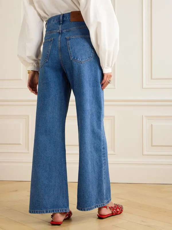 Etro High-waisted Wide-leg Jeans