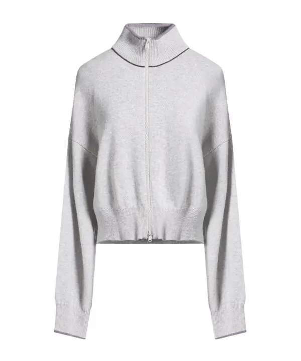 Brunello Cucinelli High-neck Zip Knit Sweater