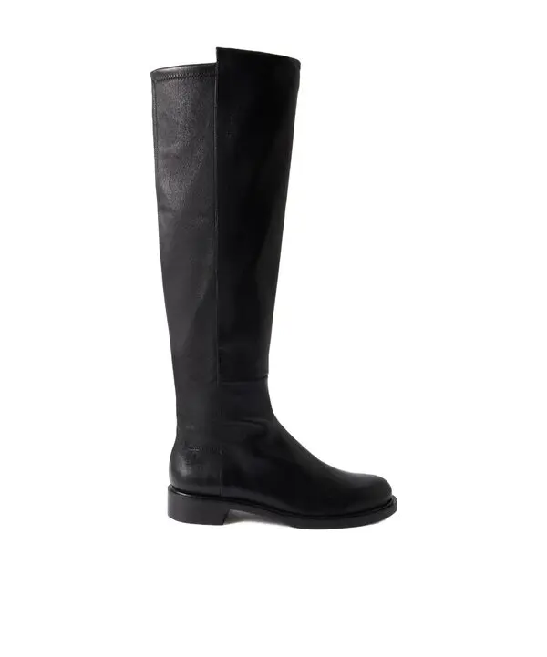 STUART WEITZMAN Gisele 5050 Leather And Stretch Knee Boots