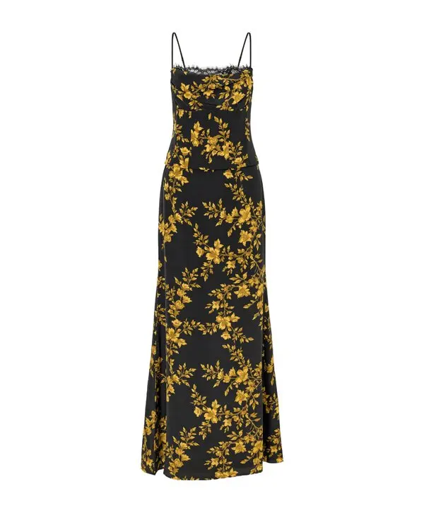 Rebecca Vallance Floral-print Silk-crepe De Chine Gown - No