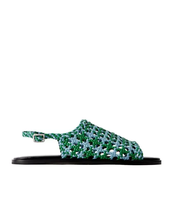 J.W.ANDERSON Woven Leather Sandals - Blue