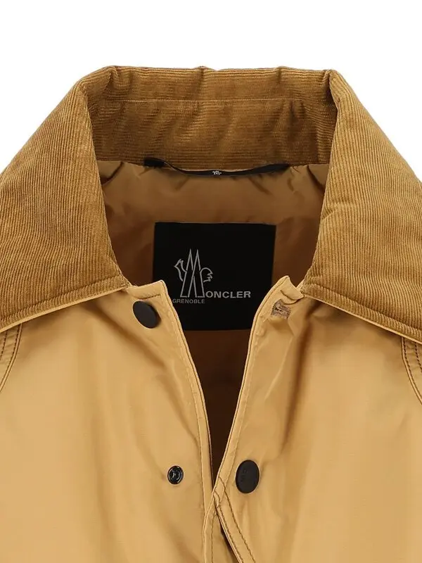 Moncler Louron Corduroy-trimmed Short Down Jacket