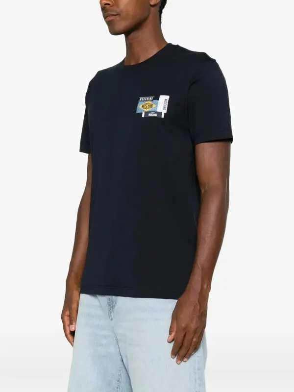 Moschino Logo-patch T-shirt