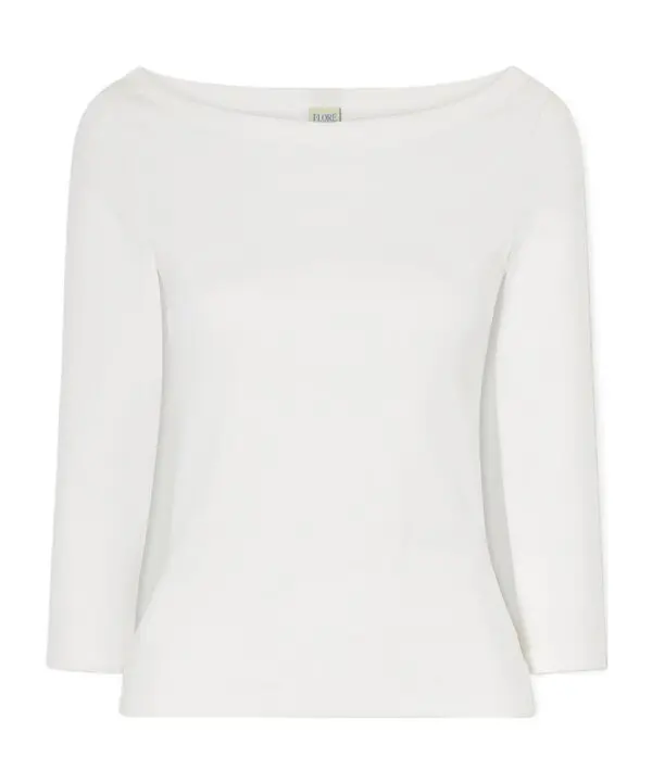 FLORE FLORE Steffi Ribbed Organic Cotton-jersey T-shirt