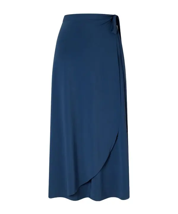 ERES Stretch-jersey Wrap Midi Skirt - Blue