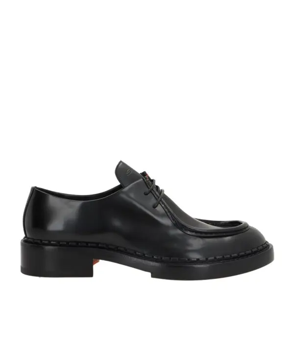 Santoni X 10 Corso Como Leather Derby Shoes