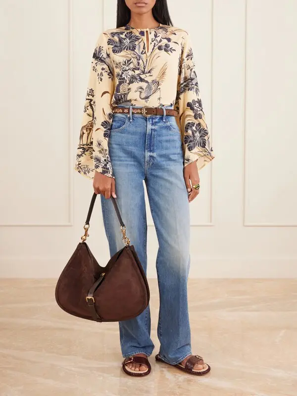 Etro Soft Suede Round Bag
