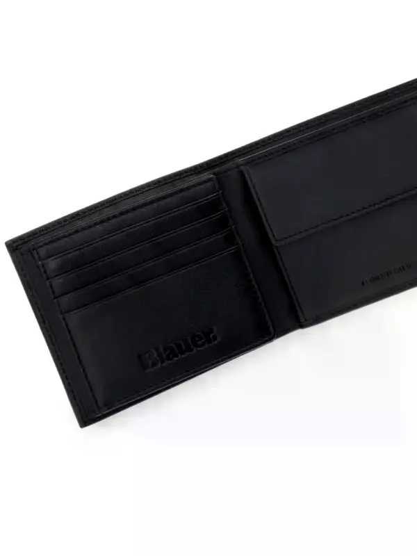 BLAUER. Logo-debossed Bi-fold Wallet