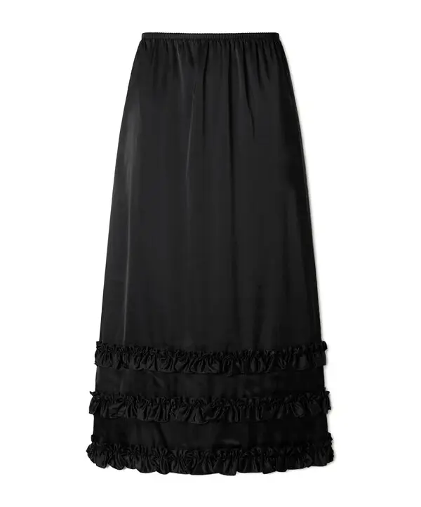 Simone Rocha Ruffled-hem Midi Skirt