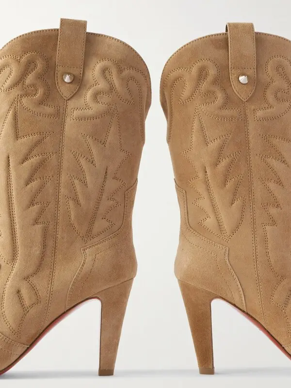 CHRISTIAN LOUBOUTIN Suede Knee Boots
