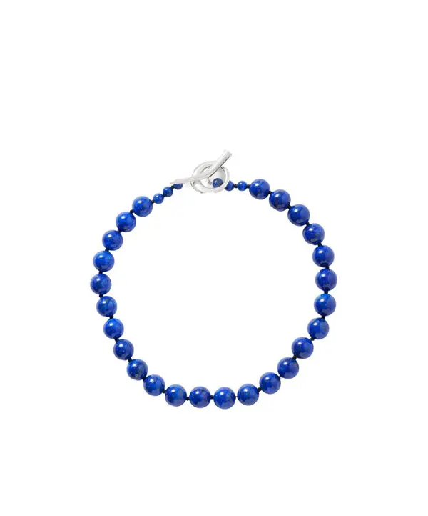 SOPHIE BUHAI Everyday Boule Silver, Cord And Lapis Lazuli Necklace - Blue
