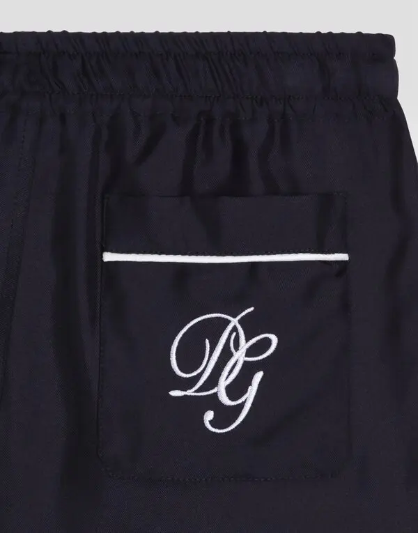 Dolce & Gabbana Piped-trim Silk Trousers