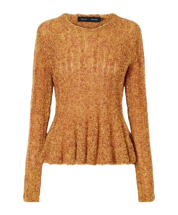 Proenza Schouler Joelle Cable-knit Mohair-blend Sweater