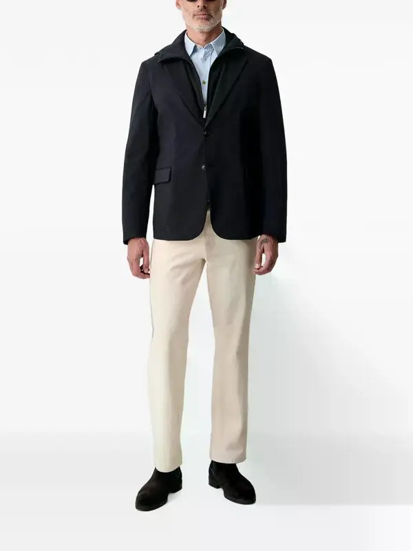 Emporio Armani Hooded Seersucker Jacket