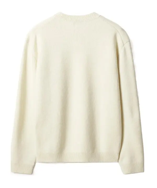 Maison Kitsuné Fox Head Milano Lambswool Jumper - Ecru