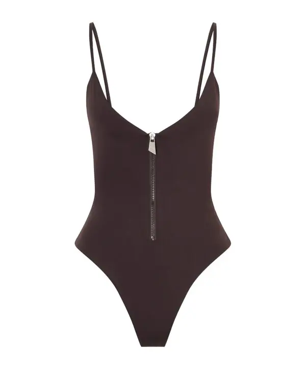 Attico Half-zip One-piece Swimsuit