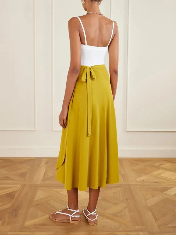 ERES Stretch-jersey Wrap Midi Skirt