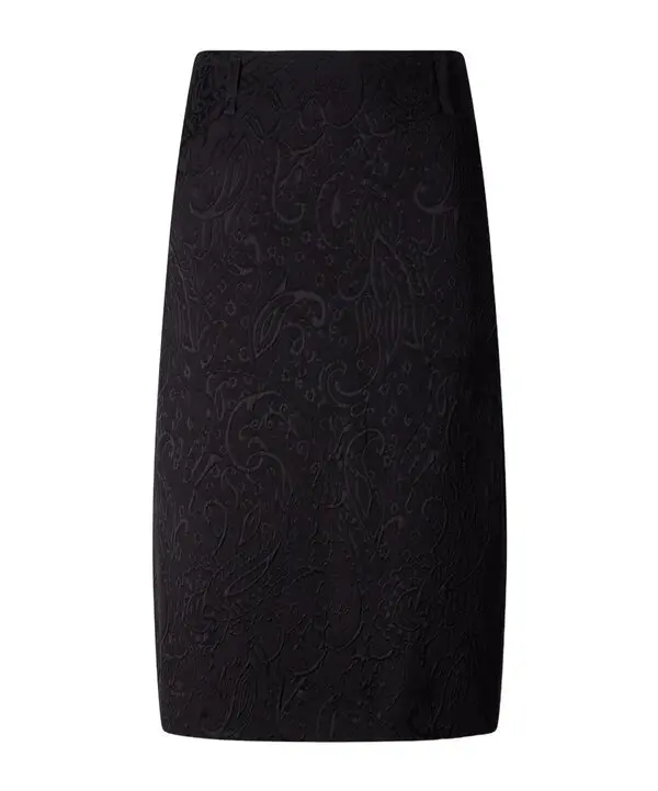 Dries Van Noten Motif Matelassé Jacquard Midi Skirt