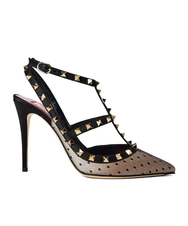 Valentino Garavani Pointed-toe Stiletto Pumps - Black
