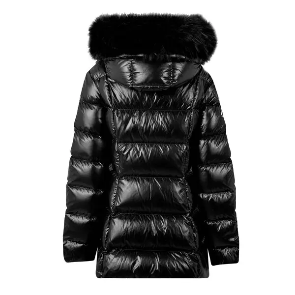 Moncler Shiny Hooded Puffer Coat