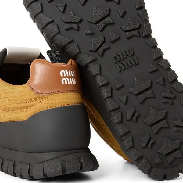 Miu Miu Leather Hiking Sneakers