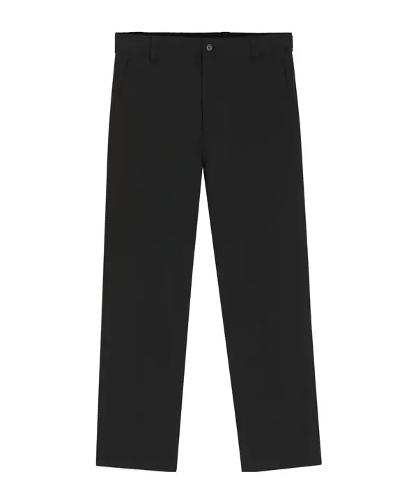 Hugo Boss Mid-rise Straight-leg Trousers - Black