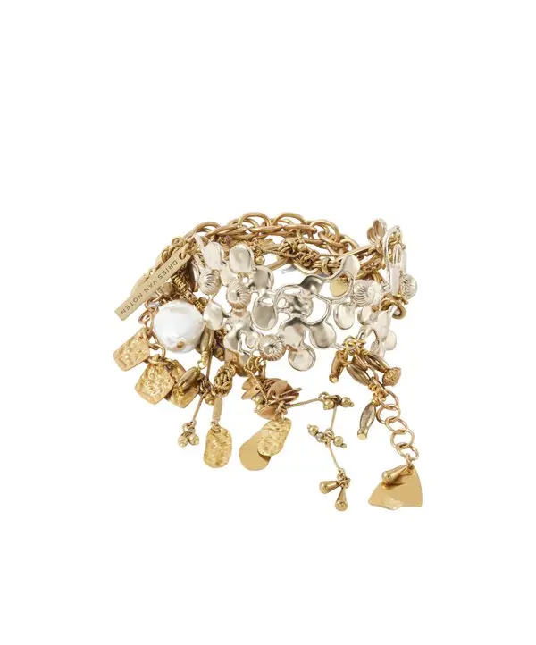 Dries Van Noten Embellished Gold-tone Bracelet