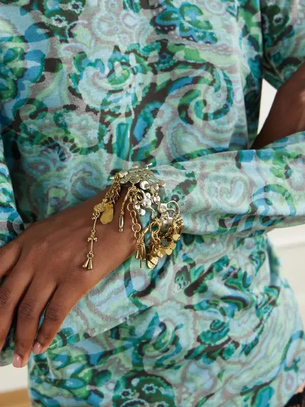 Dries Van Noten Embellished Gold-tone Bracelet