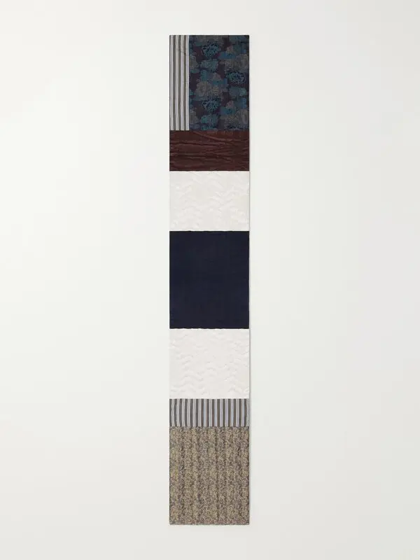 Dries Van Noten Patchwork Quilted Scarf
