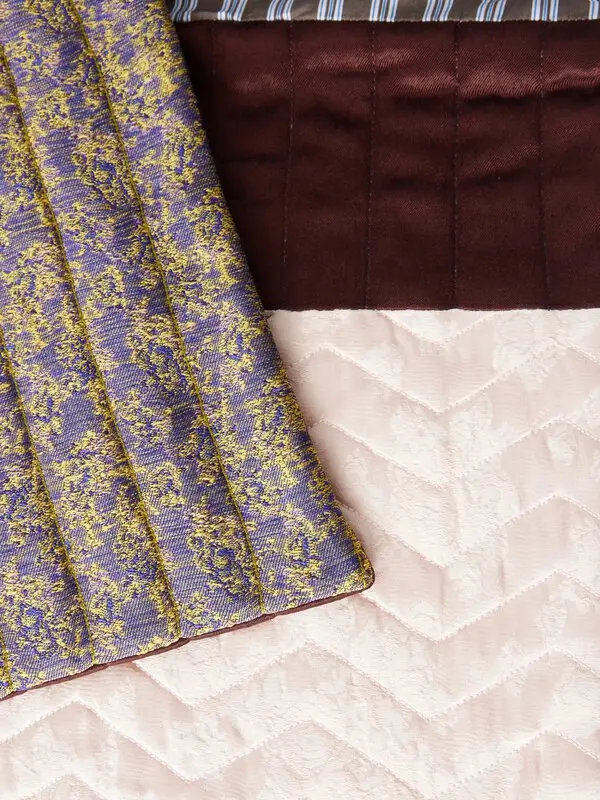 Dries Van Noten Patchwork Quilted Scarf