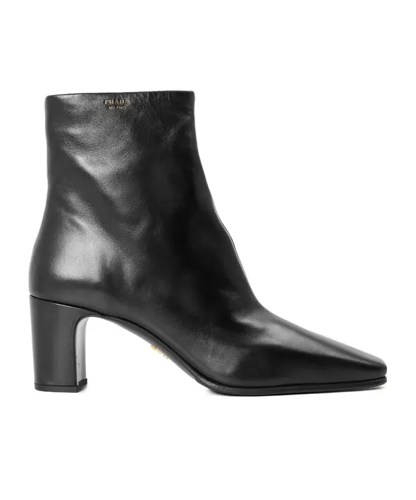 Prada Square Toe Ankle Boots