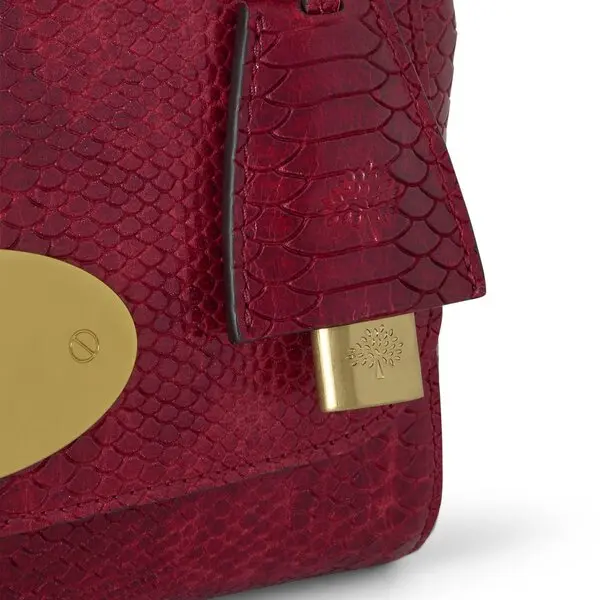 Mulberry Snake-embossed Flap Bag