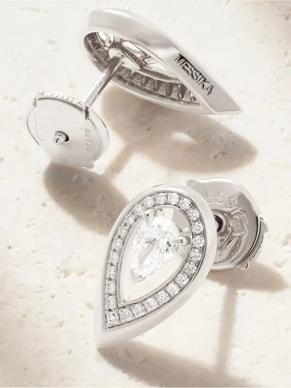 Messika 18-karat White Gold Diamond Earrings