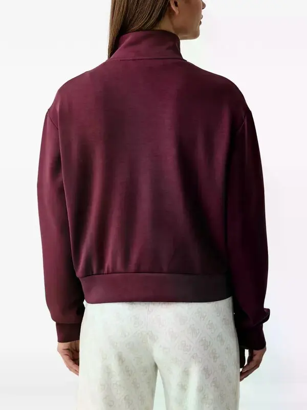 Guess Logo-plaque Zip-up Hoodie