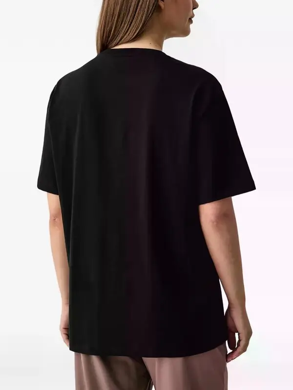 EA7 Logo-embroidered T-shirt