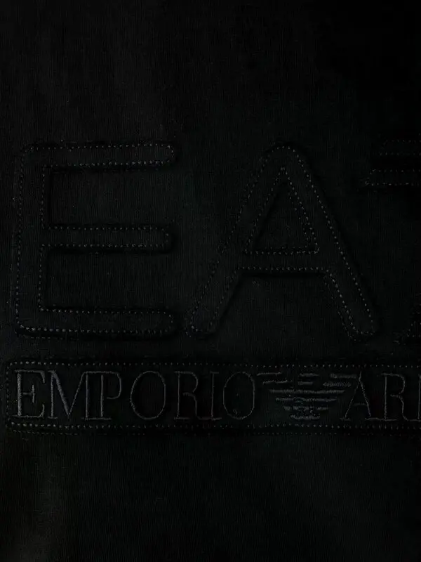 EA7 Logo-embroidered T-shirt