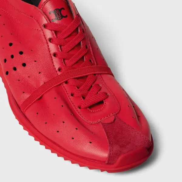 Celine Soft Sneaker In Stretch Lambskin, Suede Calfskin And Lambskin